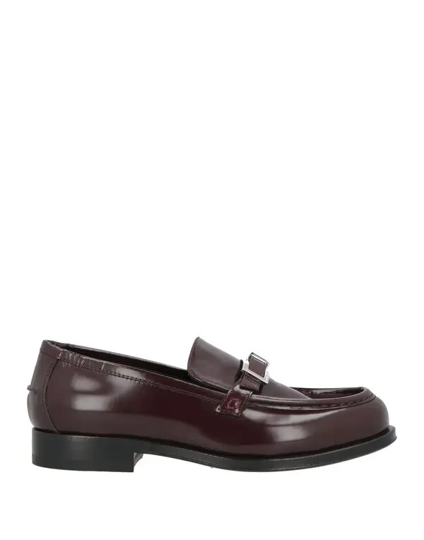 SERGIO ROSSI Leather Loafers - Red