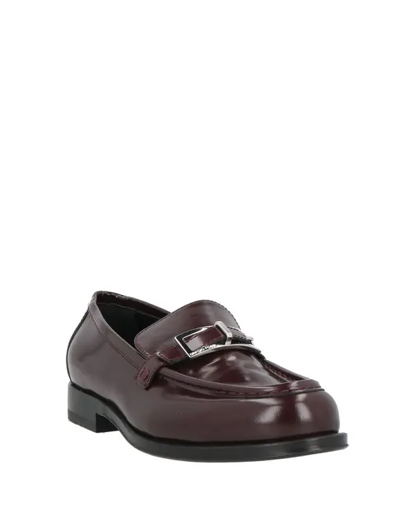 SERGIO ROSSI Leather Loafers - Red
