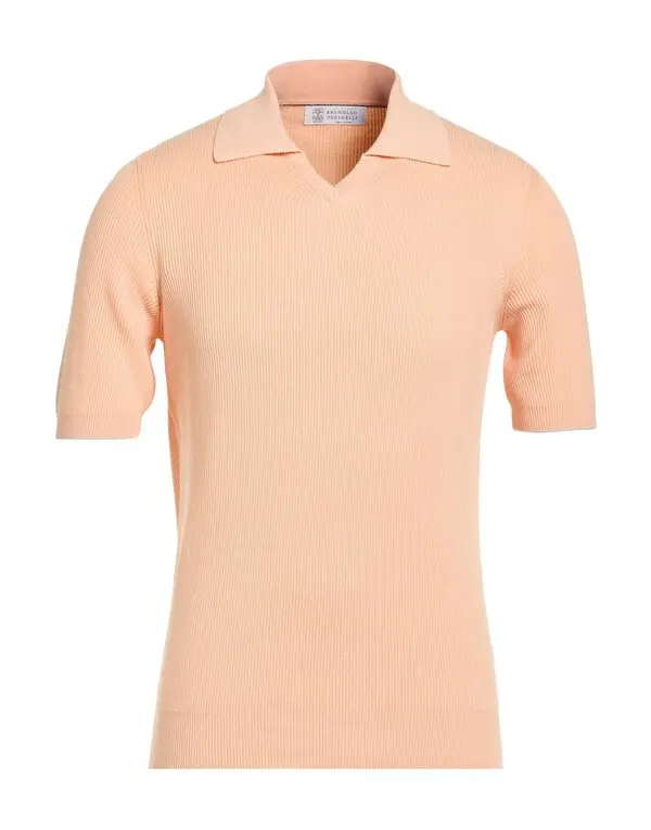 Brunello Cucinelli Cotton Knit Sweater - Orange