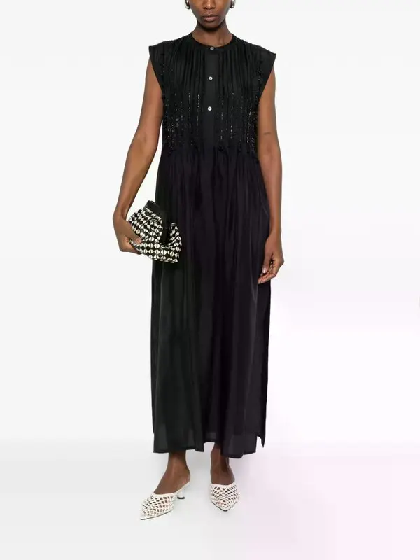 P.a.r.o.s.h Sadio Bead-embellished Midi Dress