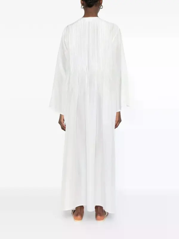 P.a.r.o.s.h Sadio Beaded Midi Dress - White