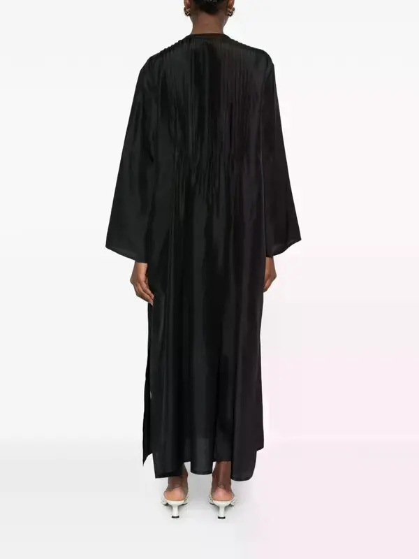 P.a.r.o.s.h Sadio Bead-embellished Midi Dress - Black