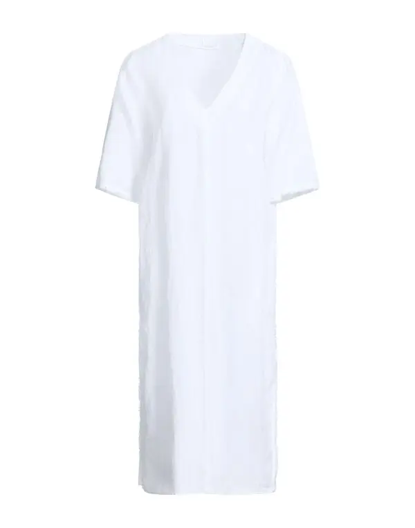 120% Lino Linen Midi Kaftan Dress
