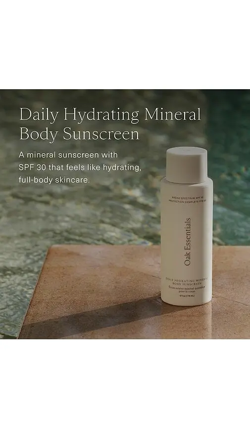 Oak Essentials Daily Hydrating Mineral Body Sunscreen Spf 30