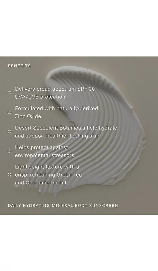 Oak Essentials Daily Hydrating Mineral Body Sunscreen Spf 30