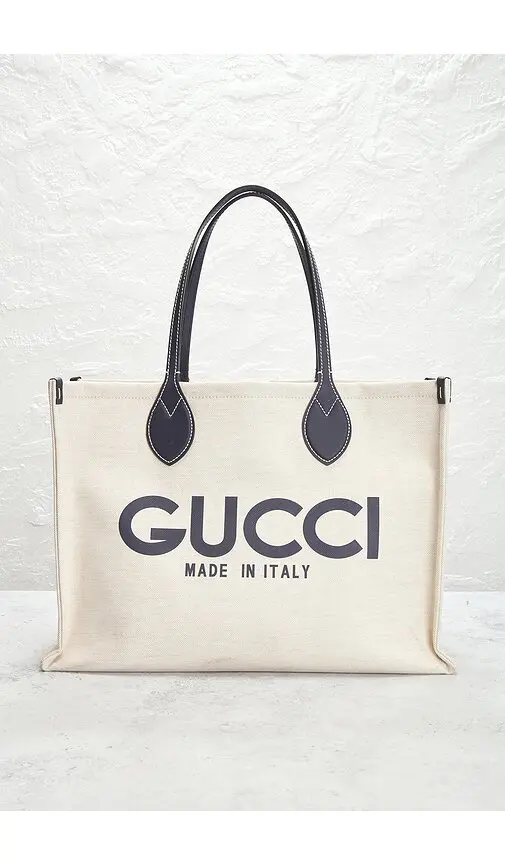 Undefined Gucci Logo Tote Bag