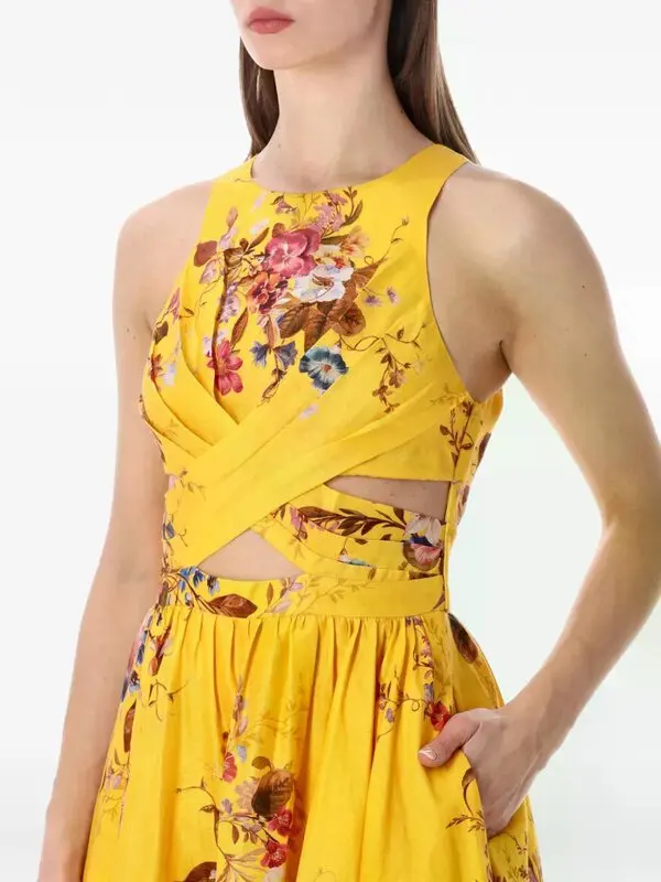 Zimmermann Patience Midi Dress - Yellow