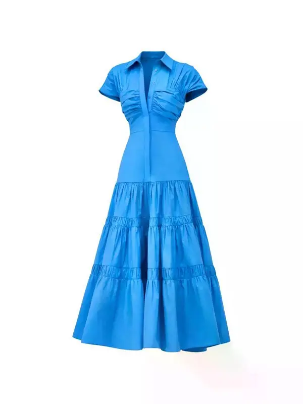 knee length dresses for ladies Alexis Midi Dress, in Painterly Petals, Size: Small | Show Me Your Mumu