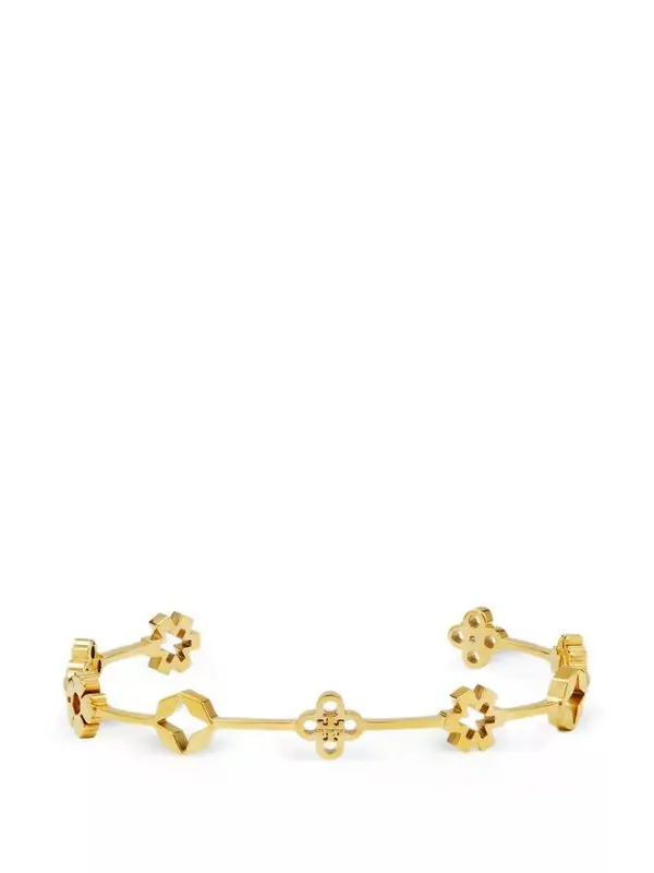Tory Burch Forget Me Not Clover Cuff Bracelet - Gold
