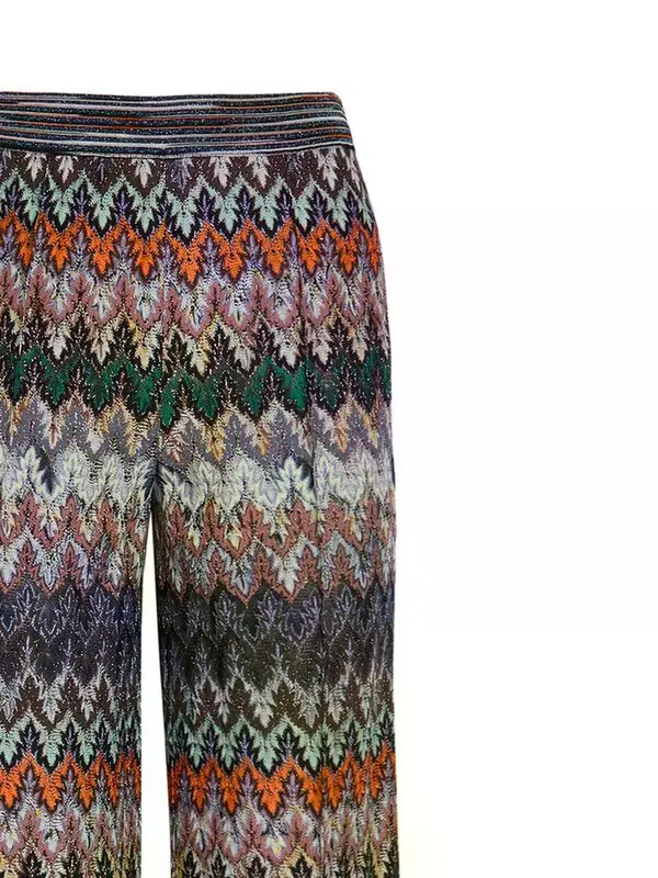 Missoni Patterned Wide Leg Trousers - Blue
