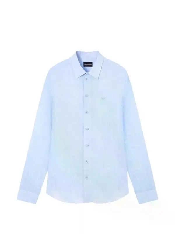 Emporio Armani Logo-detail Shirt - Blue