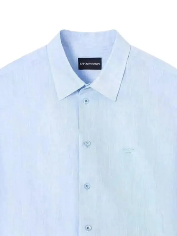 Emporio Armani Logo-detail Shirt - Blue