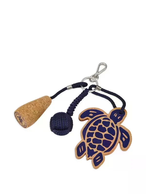 Vilebrequin Turtle Cork Keyring - Blue