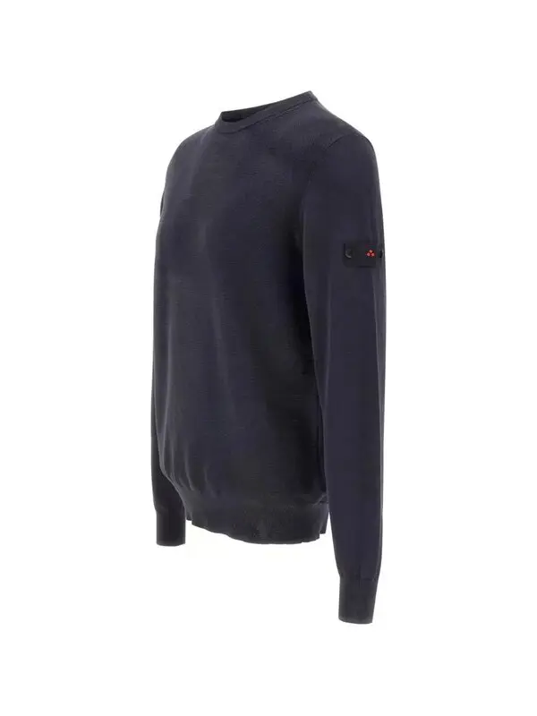 Peuterey Logo-patch Crew-neck Sweatshirt - Blue