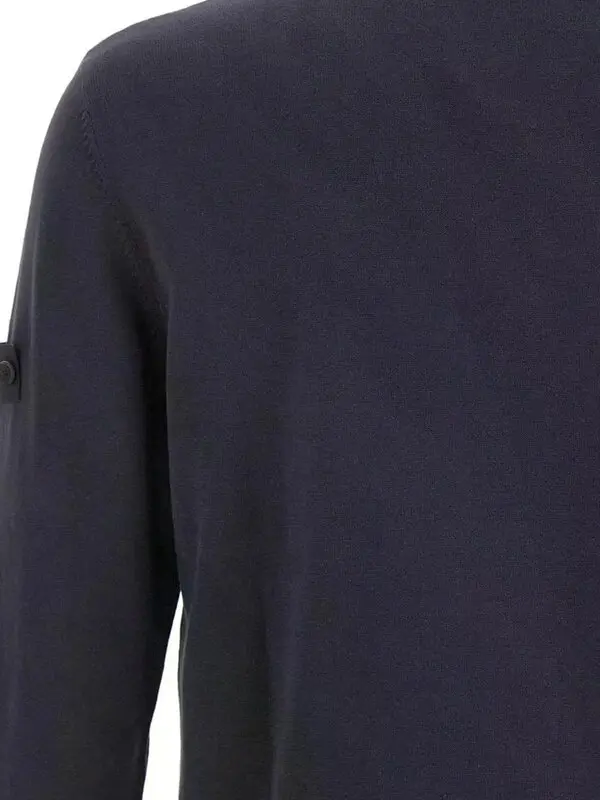 Peuterey Logo-patch Crew-neck Sweatshirt - Blue
