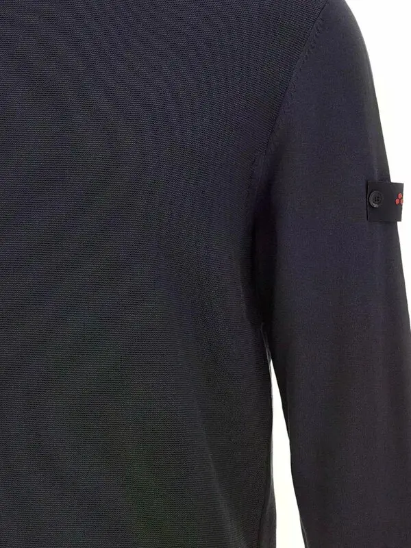Peuterey Logo-patch Crew-neck Sweatshirt - Blue