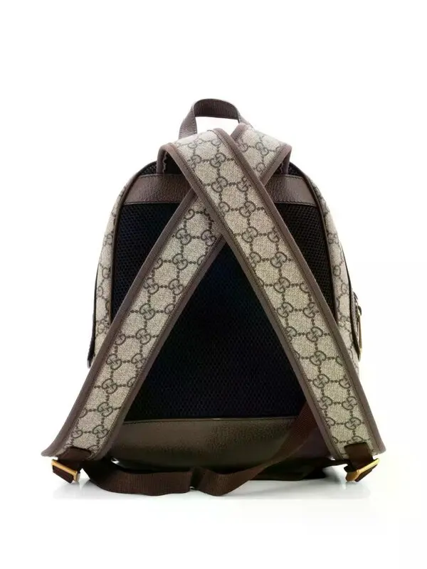 Gucci Ophidia Gg Coated Canvas And Leather Small Backpack - Brown