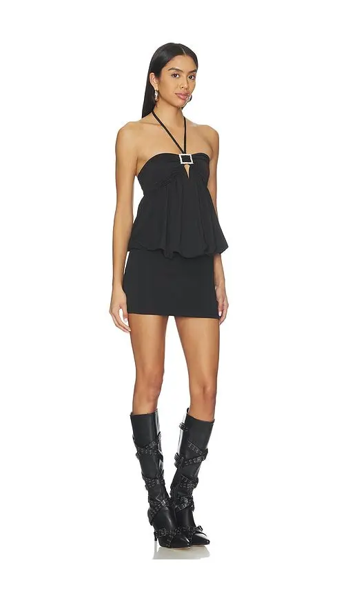 Superdown Halterneck Mini Dress With Embellished Detail