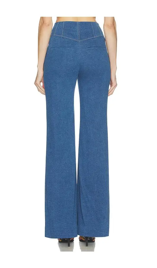 Veronica Beard Frenkle Stretch Chambray Trousers