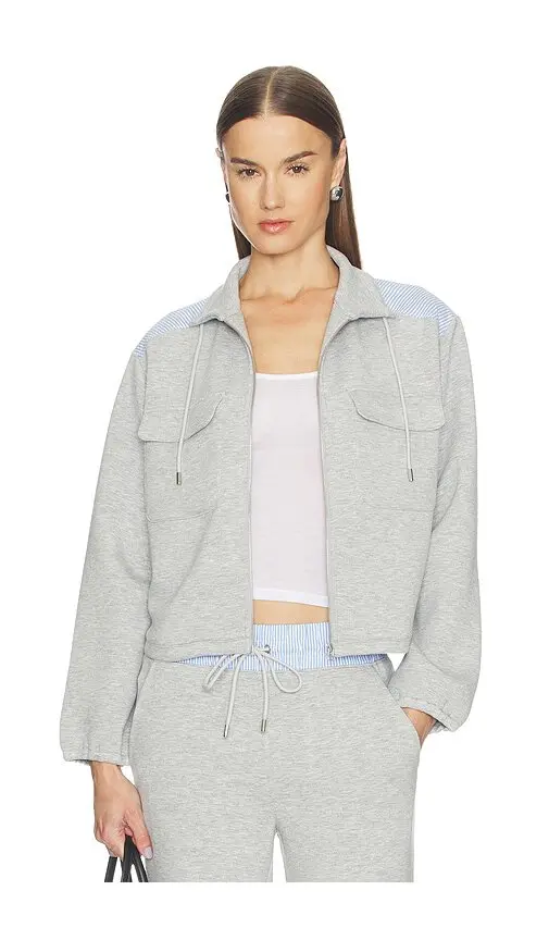 Veronica Beard Stellant Jacket In Light Grey