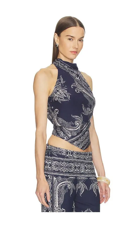 Amanda Uprichard Arielle Top - Navy