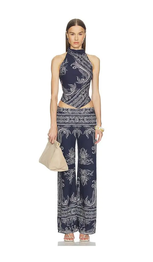 Amanda Uprichard Arielle Top - Navy