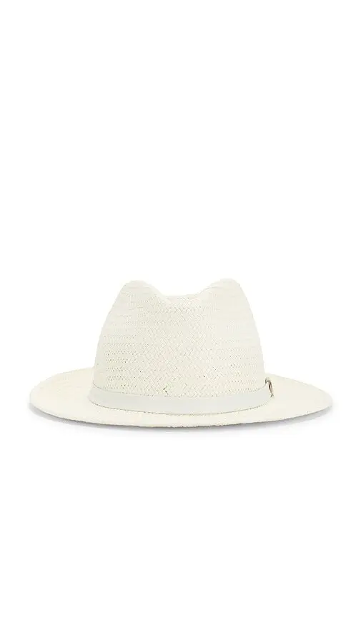 Rag & Bone Packable Straw Fedora Hat - Ivory