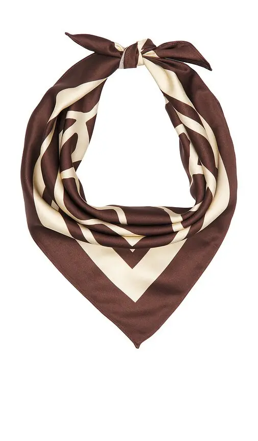 Faithfull The Brand Neve Head Scarf In Brown