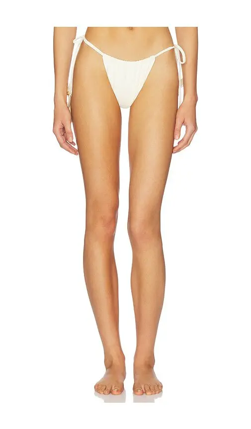 BAHIA MARIA Flore Bikini Bottom - Ivory