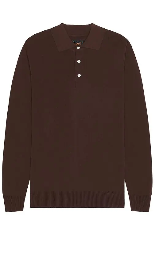 BEAMS Knit Polo - Brown
