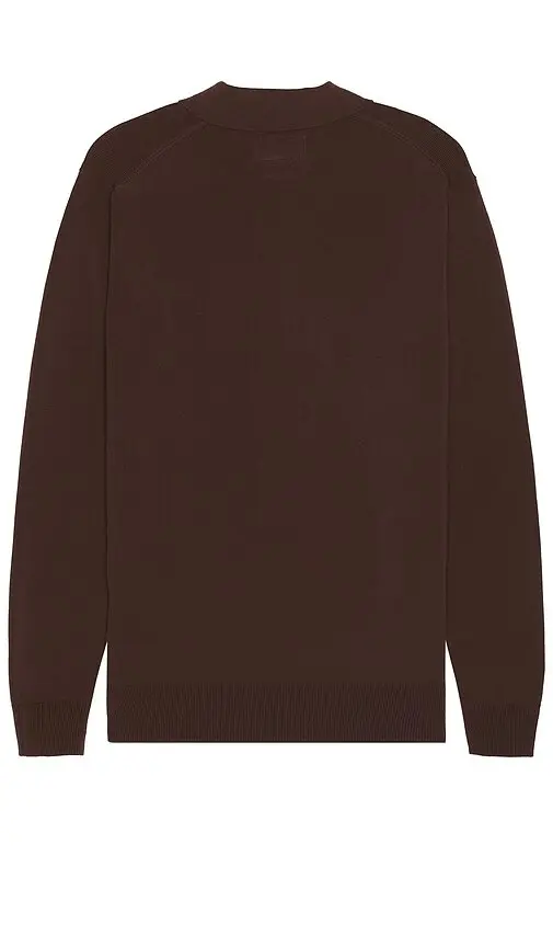 BEAMS Knit Polo - Brown