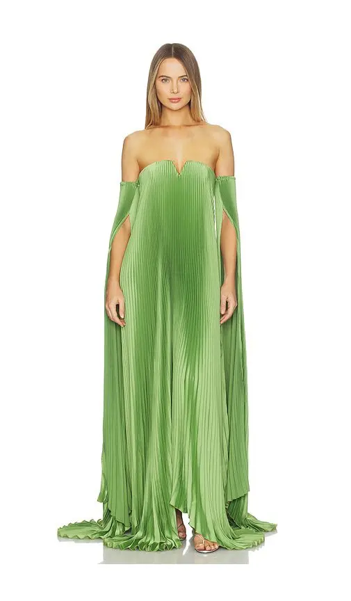 L'IDEE Black Tie Gown With Drama Sleeves