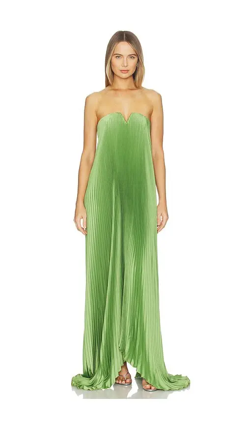 L'IDEE Black Tie Gown With Drama Sleeves