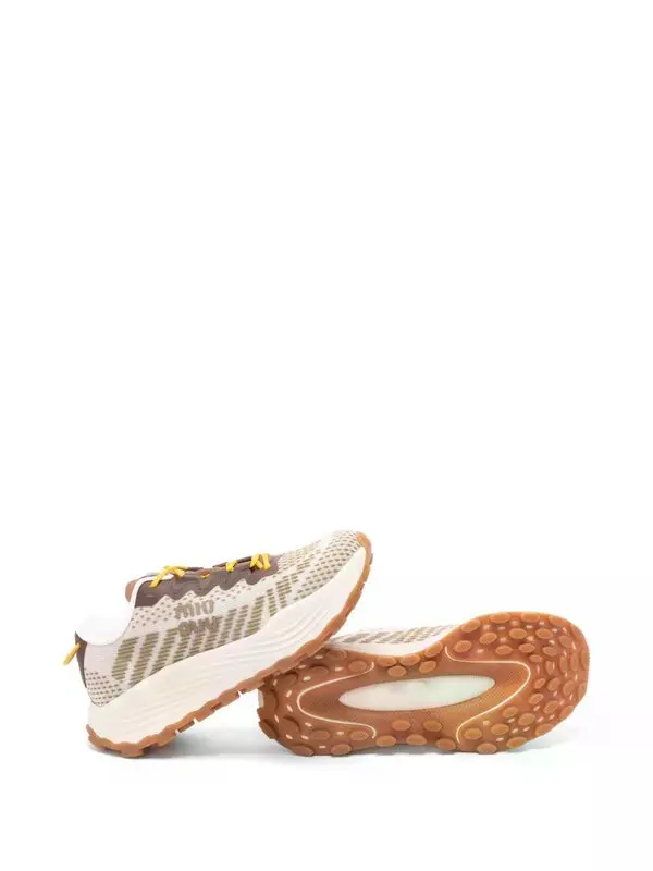 Miu Miu Logo Pattern Sneakers