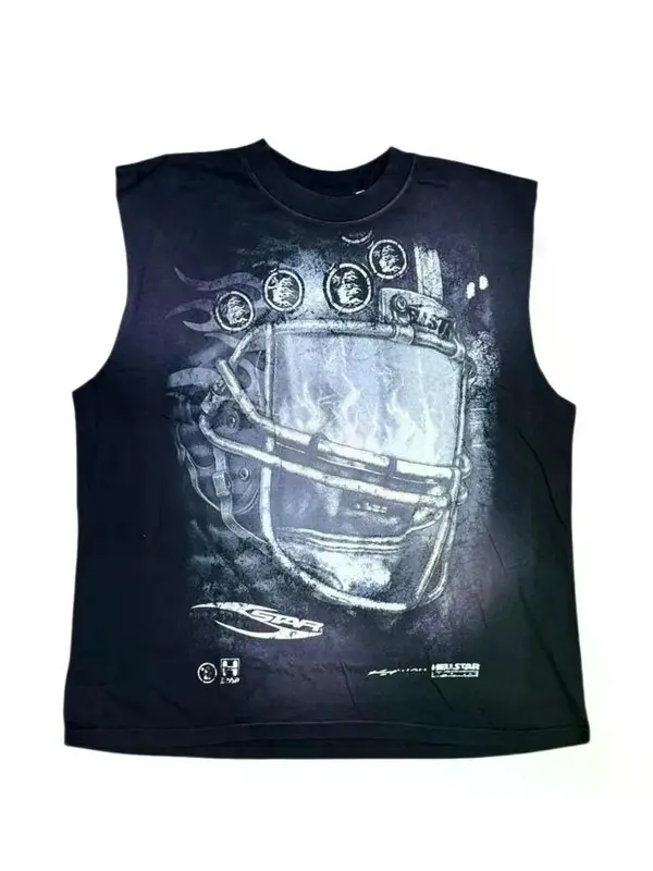 HELLSTAR Helmet-print Tank Top