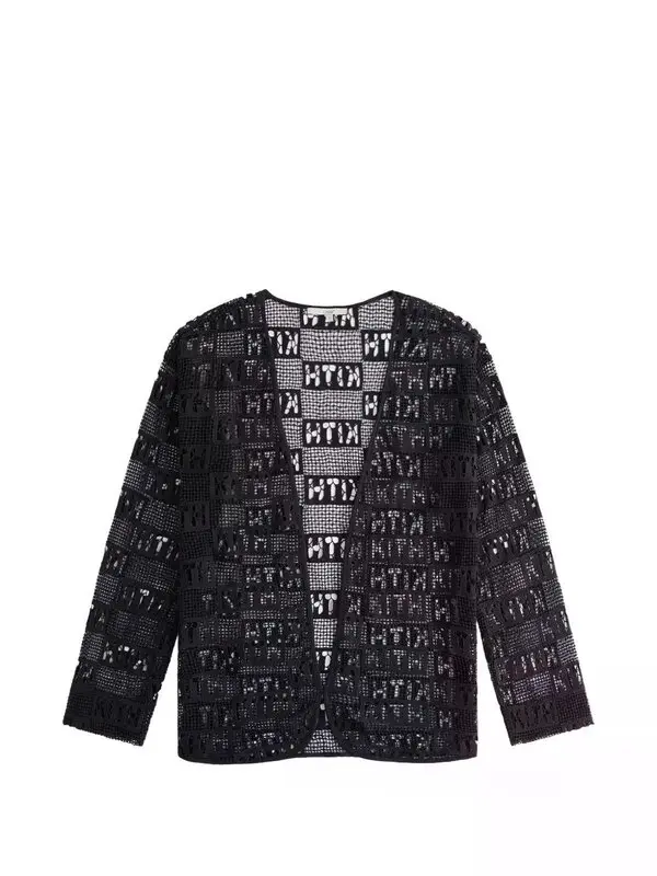 Kith Ethan Logo-lace Cardigan - Black