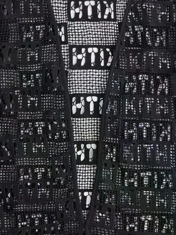 Kith Ethan Logo-lace Cardigan - Black