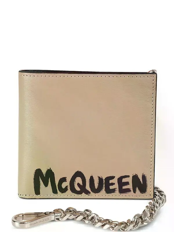 Alexander McQueen Chain Leather Wallet