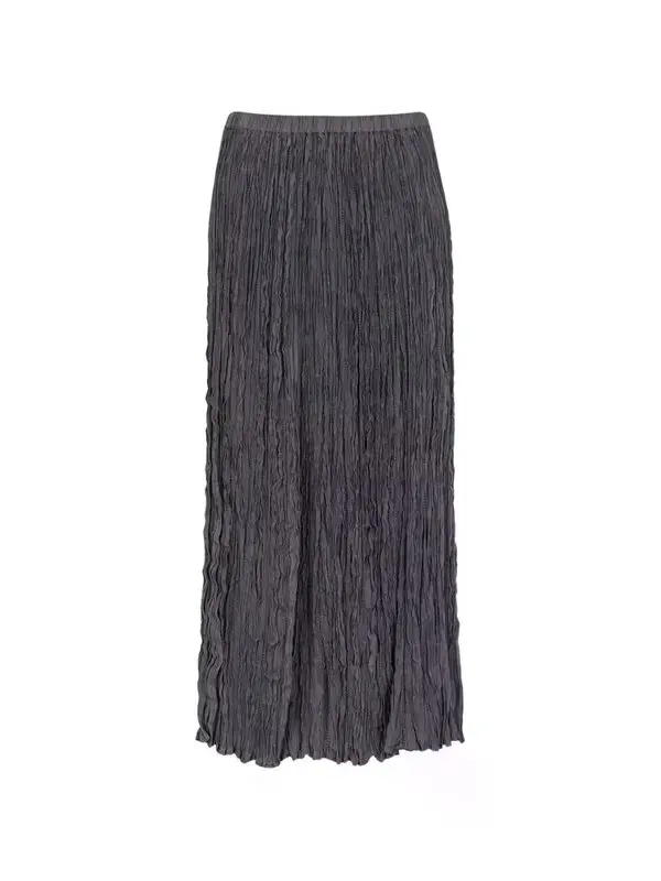 ALYSI Elasticated Crinkled Skirt - Grey