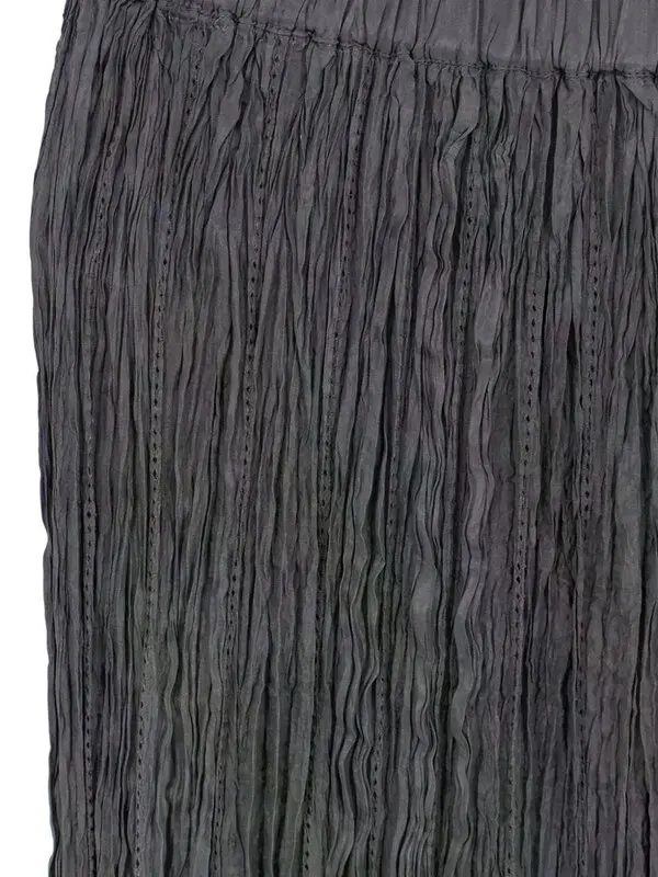 ALYSI Elasticated Crinkled Skirt - Grey