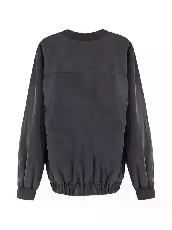 ALYSI Ribbed Knit Bomber