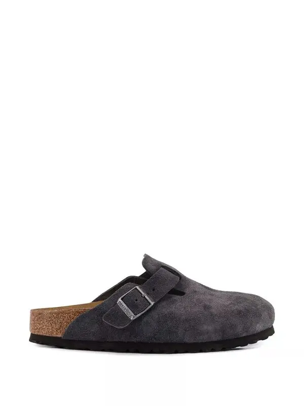BIRKENSTOCK Adjustable-buckle Suede Sandals - Grey