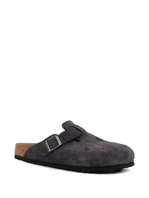 BIRKENSTOCK Adjustable-buckle Suede Sandals - Grey