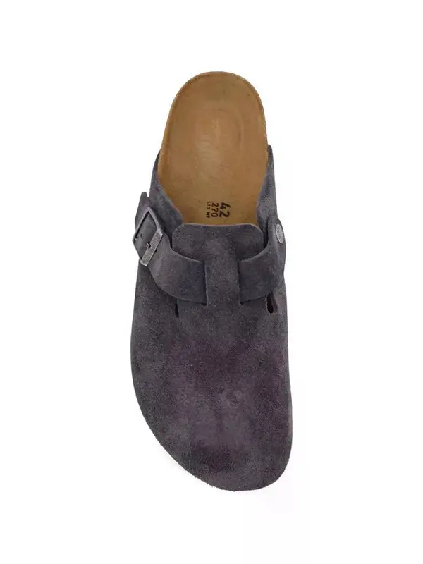 BIRKENSTOCK Adjustable-buckle Suede Sandals - Grey