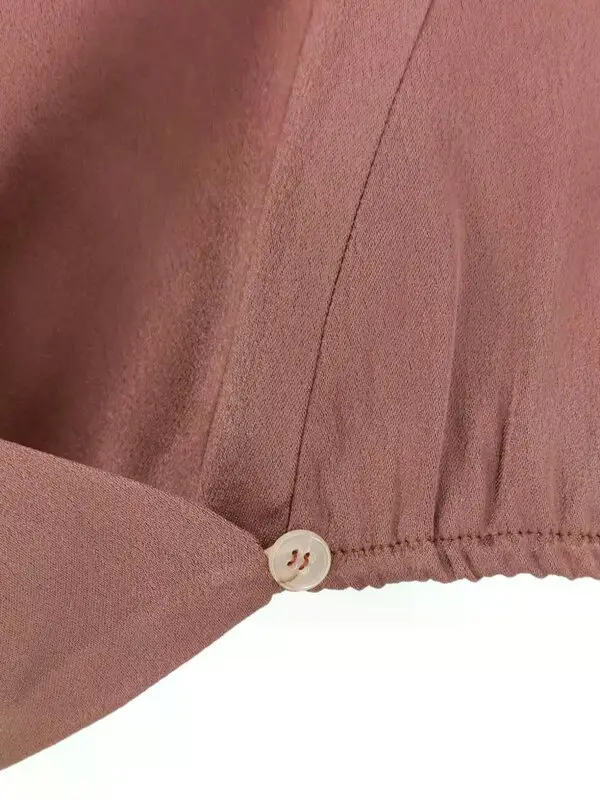 ALYSI V-neck Satin Top - Pink