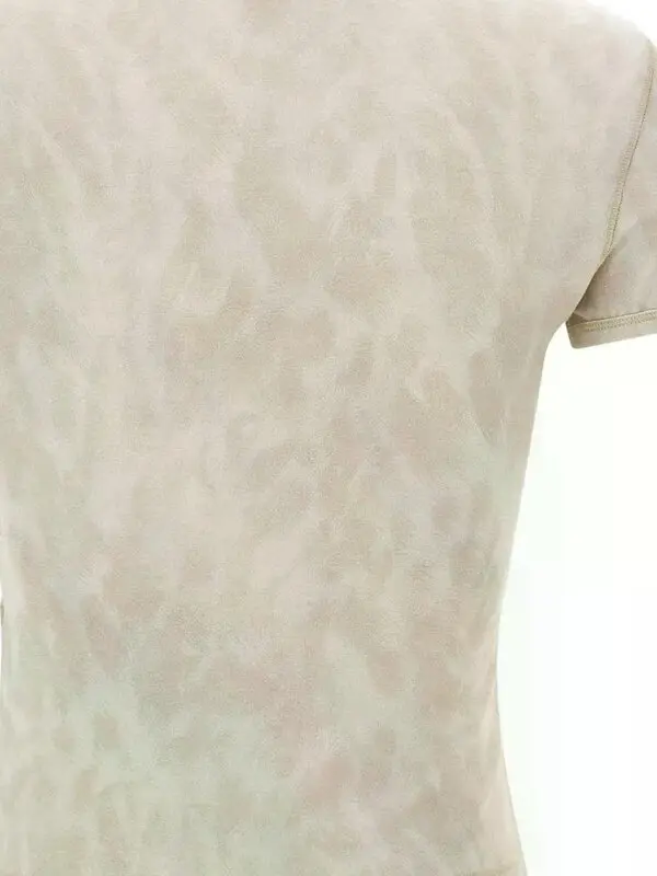 DIESEL® Faux-fur Effect Cropped T-shirt - Neutrals
