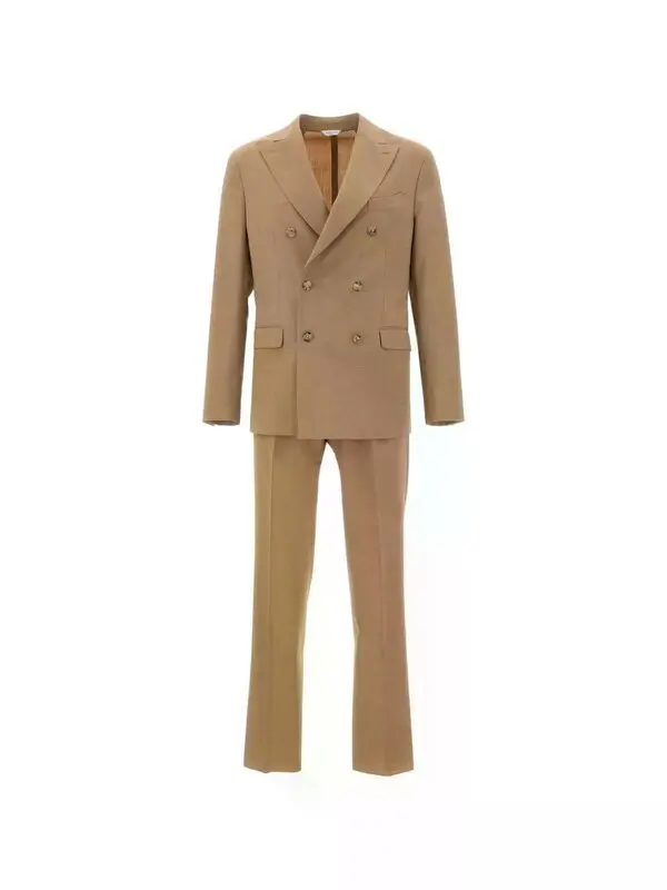 Boglioli Double-breasted Peaked-lapel Suit - Neutrals