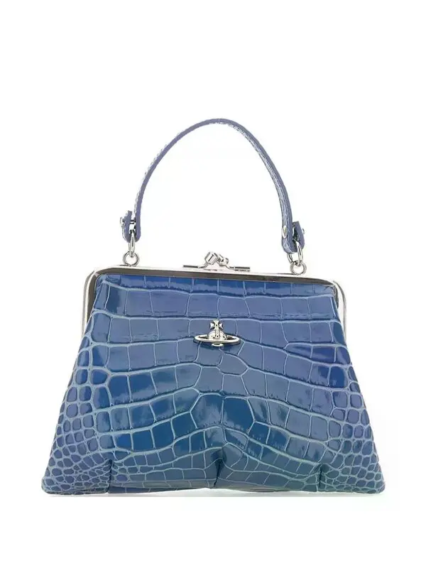 VIVIENNE WESTWOOD Granny Frame Croc-effect Tote