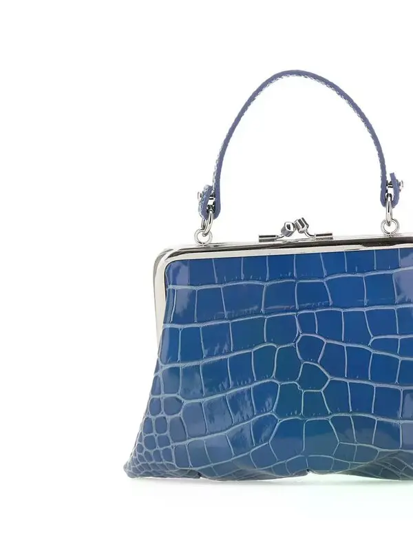 VIVIENNE WESTWOOD Granny Frame Croc-effect Tote