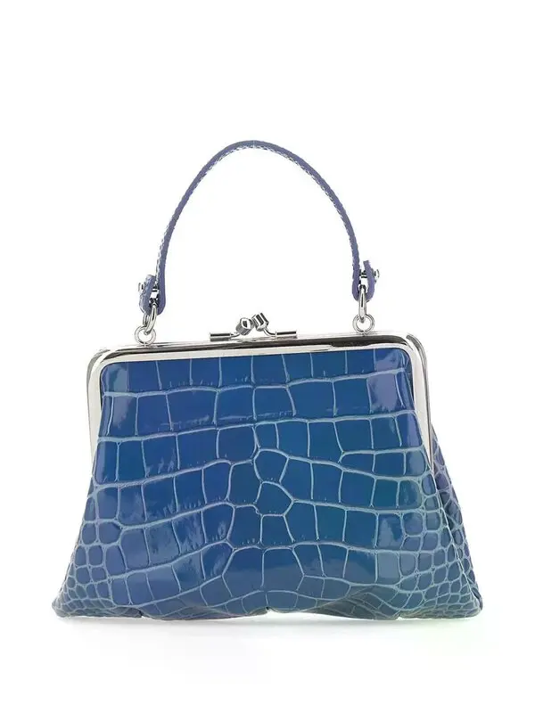 VIVIENNE WESTWOOD Granny Frame Croc-effect Tote